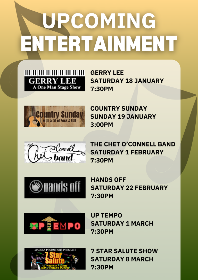 Live Events | Manurewa Cossie Club - Auckland NZ