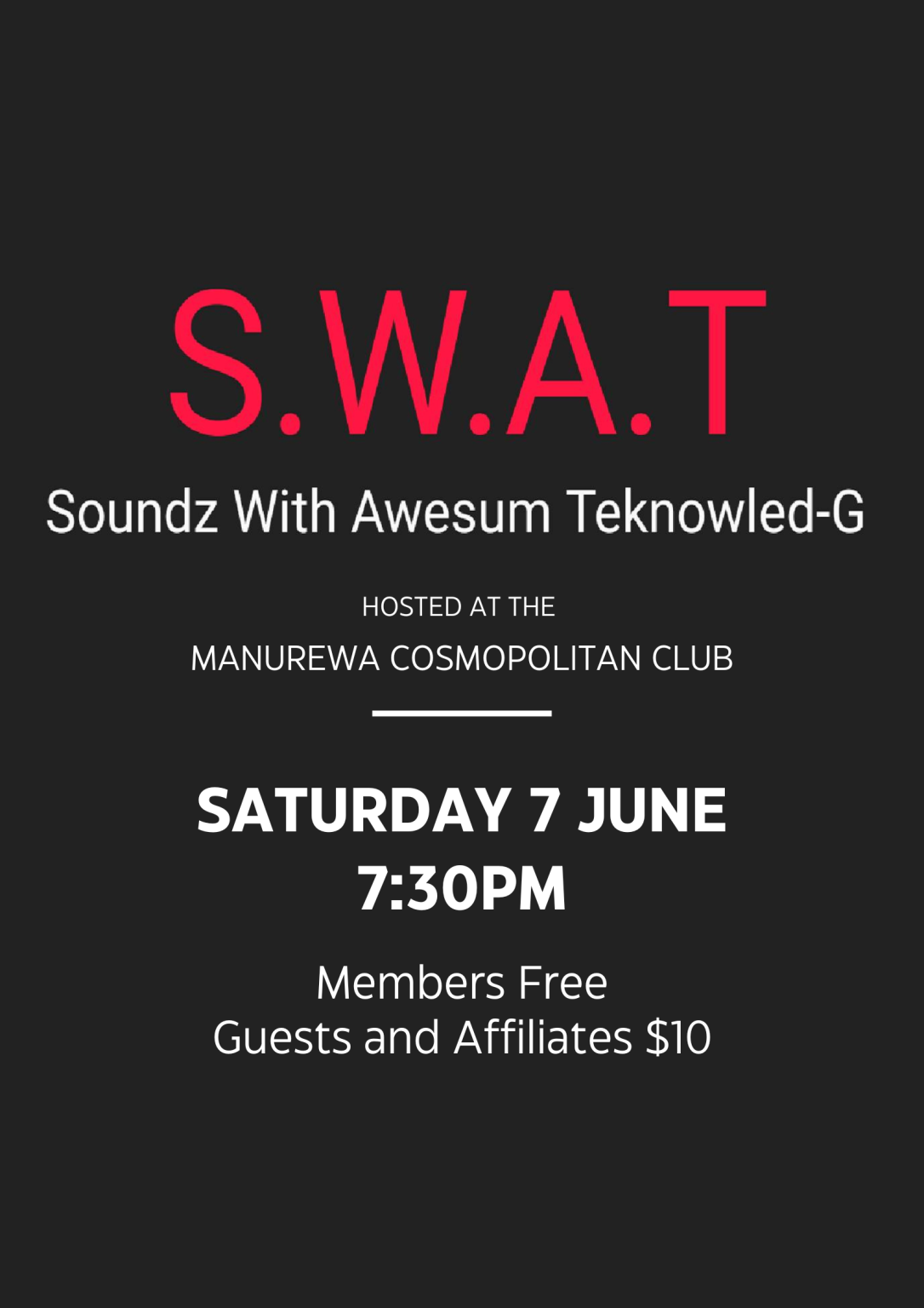 Live Events | Manurewa Cossie Club - Auckland NZ