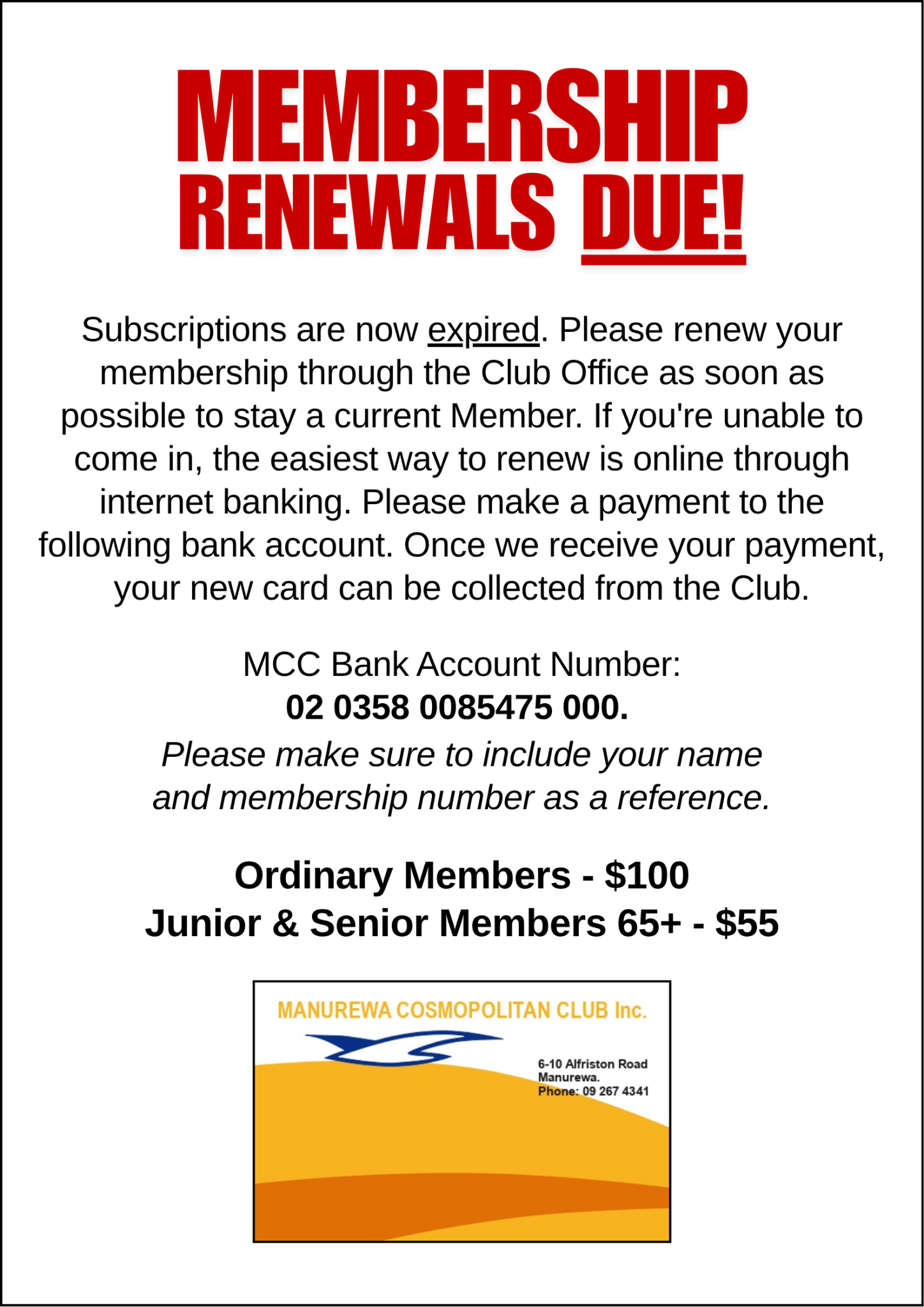 Manurewa Family Restaurant | Manurewa Cossie Club - Auckland